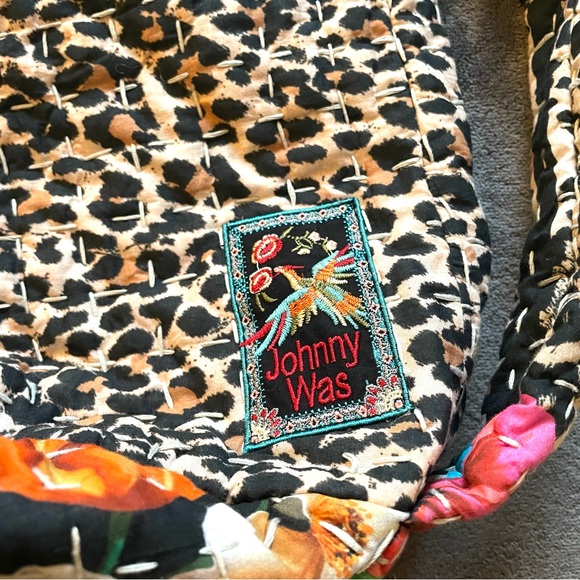 Johnny Was | Bags | Johnny Was Sandra Cheetah Animal And Floral Print ...